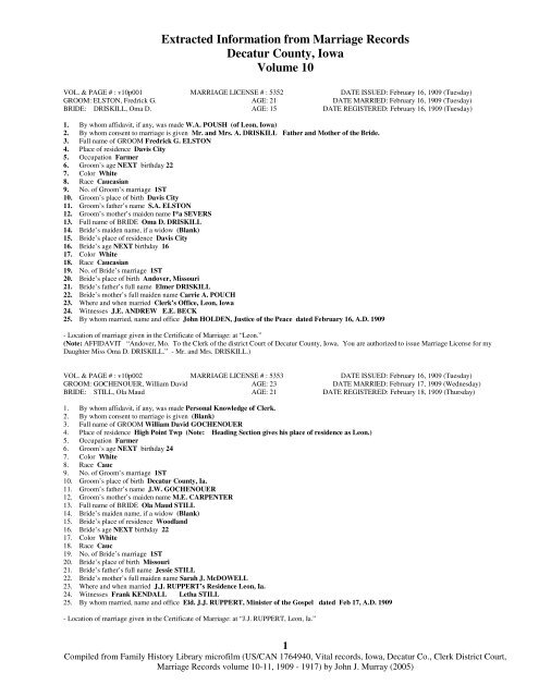 Extracted Information From Marriage Records Decatur County Iowa extracted-information-from-marriage-records-decatur-county-iowa
