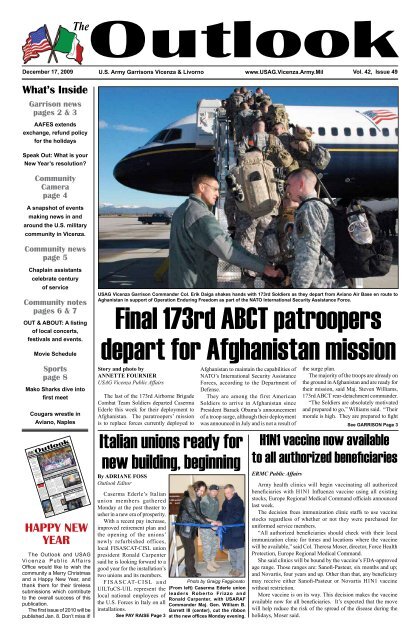 Outlook - USAG Vicenza - U.S. Army