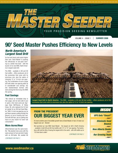 90' Seed Master Pushes Efficiency to New Levels