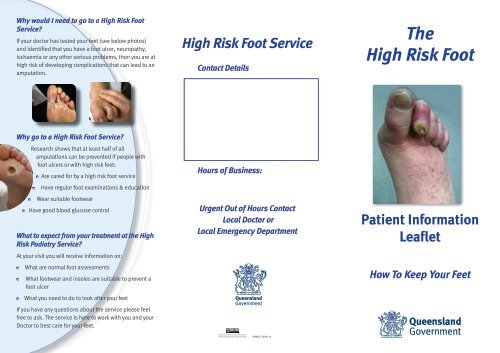 The High Risk Foot - Queensland Health