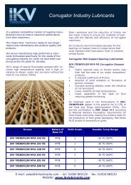 List of PFPE benefits and IKV PFPE greases