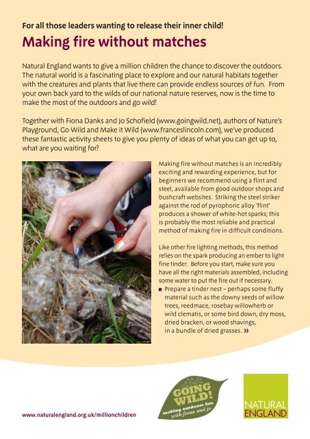 Making fire without matches