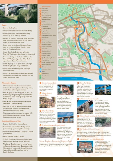 Self-guide heritage walk leaflet - Ouseburn Trust
