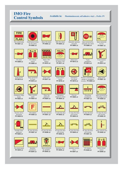 IMO Fire Control Symbols IMO Fire Control Symbols