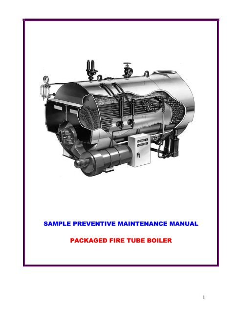 sample preventive maintenance manual packaged fire tube boiler