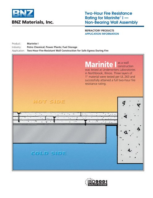 Marinite I - BNZ Materials