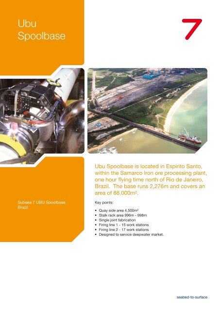 Ubu Spoolbase - Subsea 7