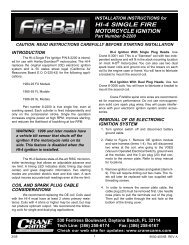 installation instructions for electronic single fire ... - Ultima Products