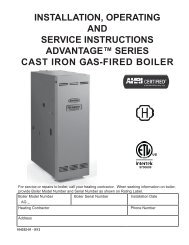 Advantage Boiler Specifications - PurePro Products