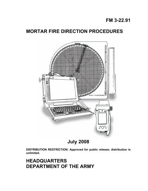 Mortar Fire Direction Procedures - Army Electronic Publications ...