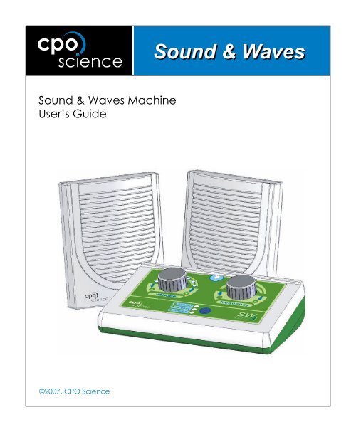 Sound & Waves - CPO Science