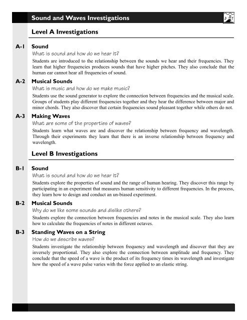 Sample Investigation - CPO Science