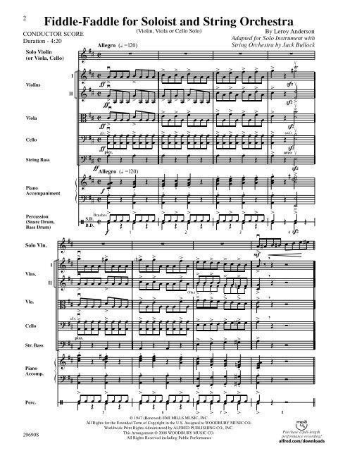 Fiddle-Faddle for Soloist and String Orchestra