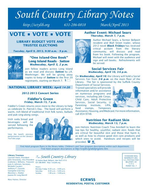 Library Newsletter - South Country Library
