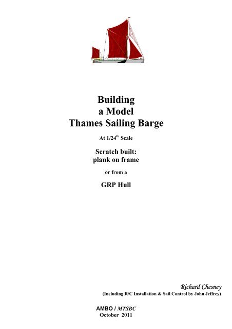 Building A Model Thames Sailing Barge