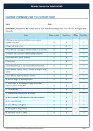 ADULT ADHD SYMPTOM CHECKLIST - Observer version