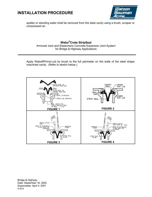 INSTALLATION PROCEDURE sp