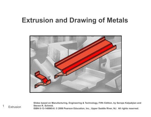 Extrusion and Drawing of Metals