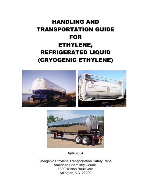 Handling and Transportation Guide for Ethylene - LyondellBasell