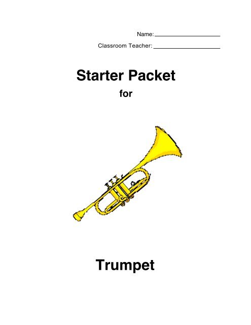 Starter Packet Trumpet - BandRox