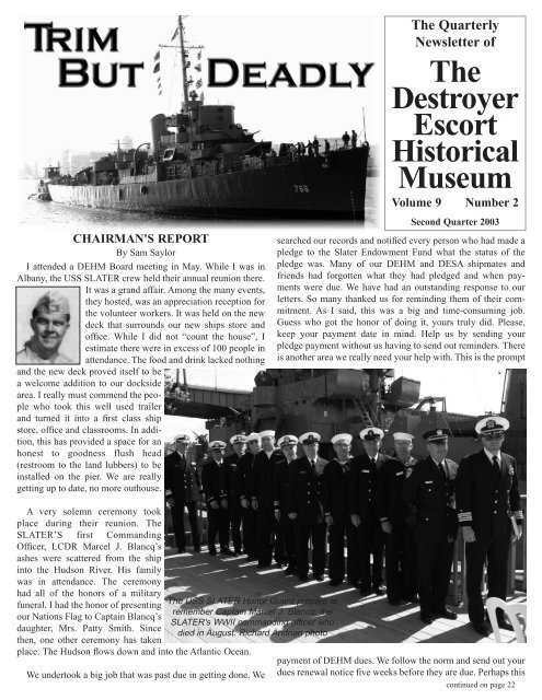 The Destroyer Escort Historical Museum - USS Coolbaugh DE 217