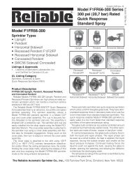 Models B & BX Deluge Valves - Reliable Automatic Sprinkler Co.