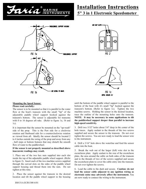 Combination Gauge - Faria Instruments