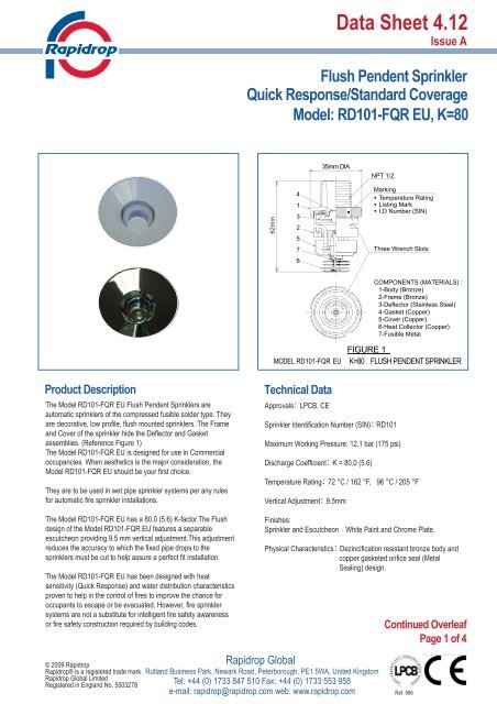 Data Sheet 4.12 - Rapidrop