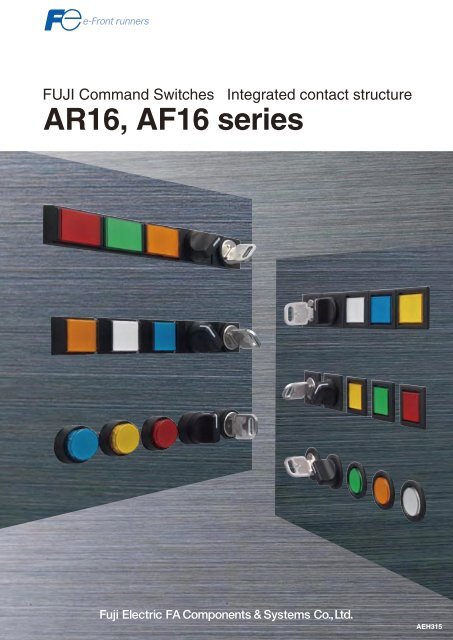 Fuji Command Switches AF16, AF16 series - Fuji Electric America
