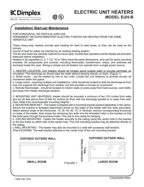 ELECTRIC UNIT HEATERS - Dimplex