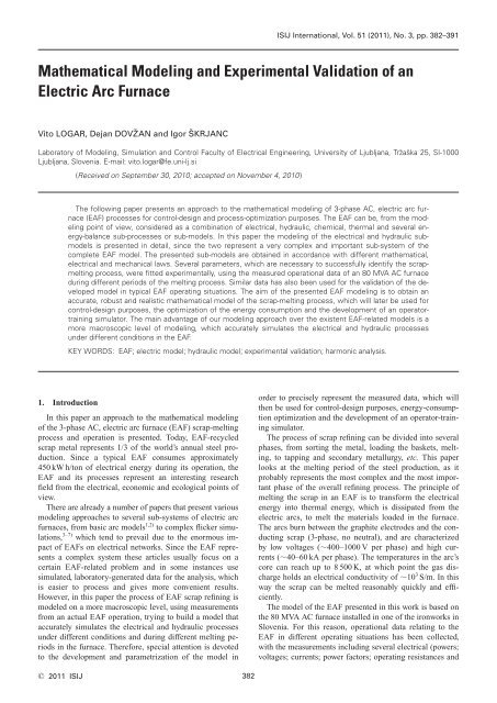 Mathematical Modeling And Experimental Validation Of An Electric