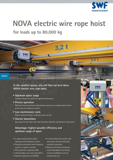 NOVA electric wire rope hoist - SWF Krantechnik GmbH