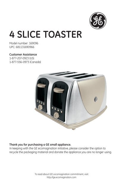 4 SLiCe ToaSTer - GE :: Housewares