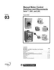 Manual Starters and Switches Selection Guide - Schneider Electric