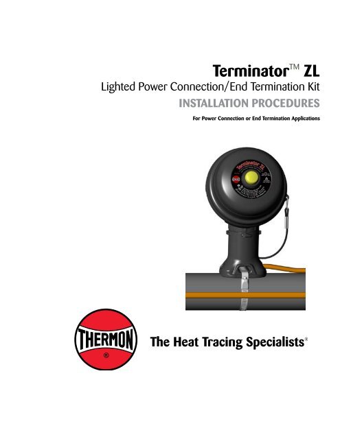 Terminator Lighted Pwr/End Kit: ZL - Thermon Manufacturing ...