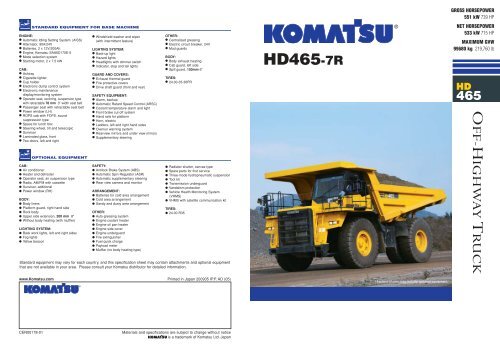 HD465-7R - Komatsu