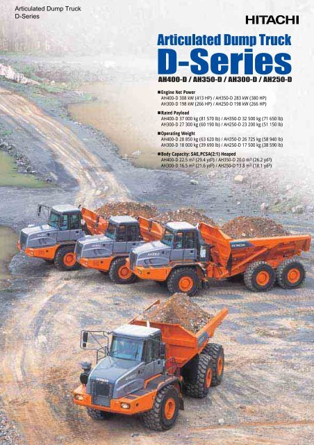 Articulated Dump Truck D-Series - Hitachi Construction Machinery