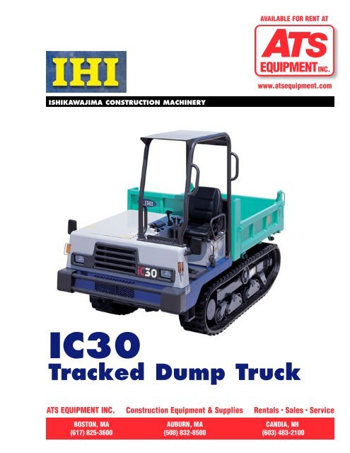 IC30 Tracked Dump Truck - ATS Equipment