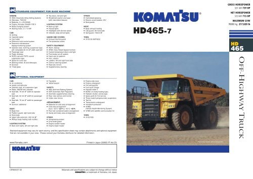 HD465-7 - Komatsu