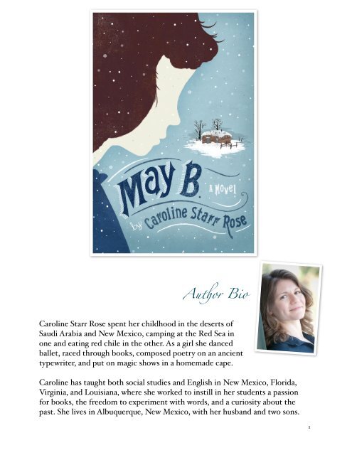 May B. Teacher's Guide - Caroline Starr Rose