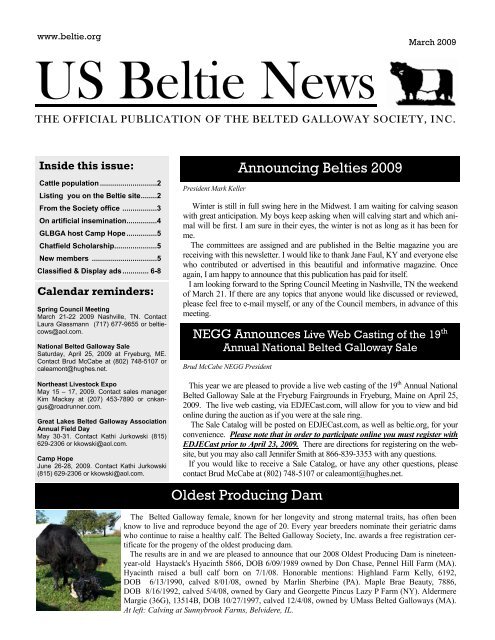 or in .pdf - US Belted Galloway Society