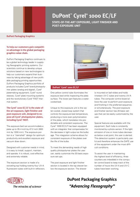 DuPont™ Cyrel® 1000 EC/LF