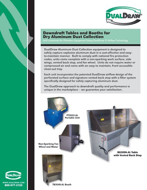 Downdraft Tables and Booths for Dry Aluminum Dust ... - DualDraw