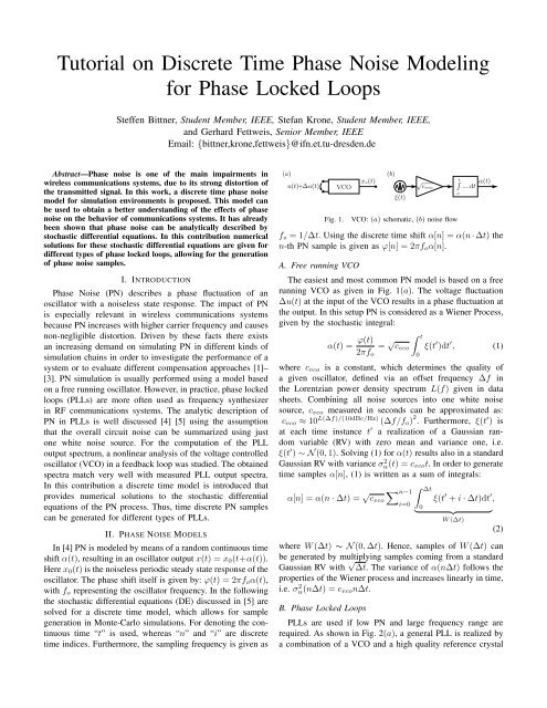 Tutorial On Discrete Time Phase Noise Modeling For Phase Locked