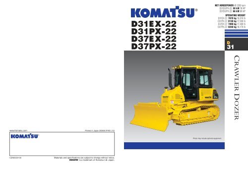 D31/D37-22 - Komatsu