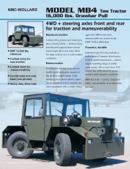 Model MB2 Pushback / Tow Tractor - NMC-WOLLARD, Inc.