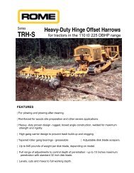 TRCH Hinge Offset Disk Harrows - Rome Plow