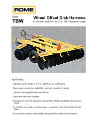 TRCH Hinge Offset Disk Harrows - Rome Plow