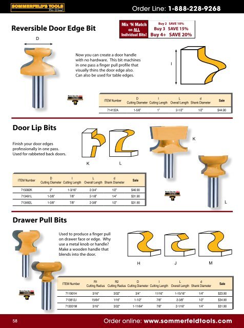Reversible Door Edge Bit Door Lip Bits Drawer Pull Bits - Digital ...