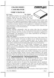 cr-4000/6000 series cash drawer user's manual - Posiflex.com